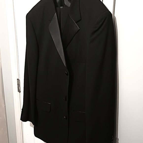 Linea Uomo | Suits & Blazers | Linea Uomo Men 2 Piece Black Tuxedo Suit ...